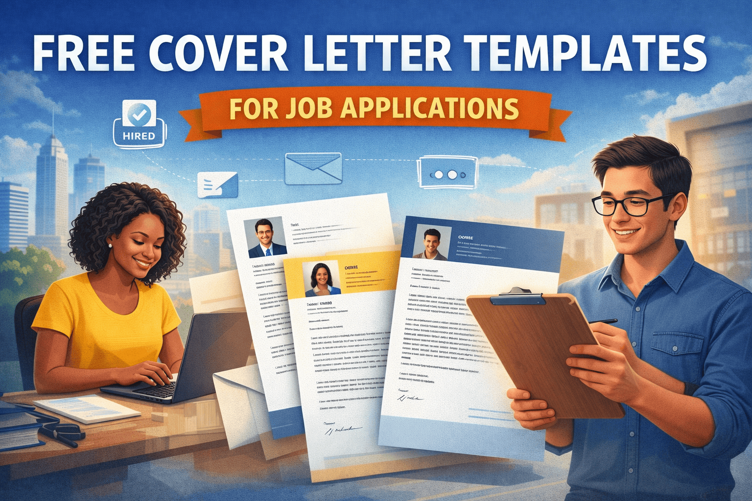 Free Cover Letter Templates Examples –Word / Docx - HQ Scholary